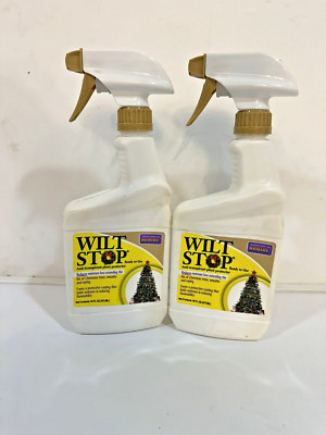 Wilt Stop, 16 Oz Ready-To-Use Christmas Tree and Wreath Spray Bonide (2 ...