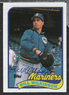 Bill Wilkinson Mariners Autographed 1989 Topps #636 w/COA 012924NPCD87 ...