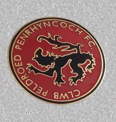 PENRHYNCOCH FC BADGE ( Penrhyn-coch, Ceredigion, Wales ) ENAMEL ...