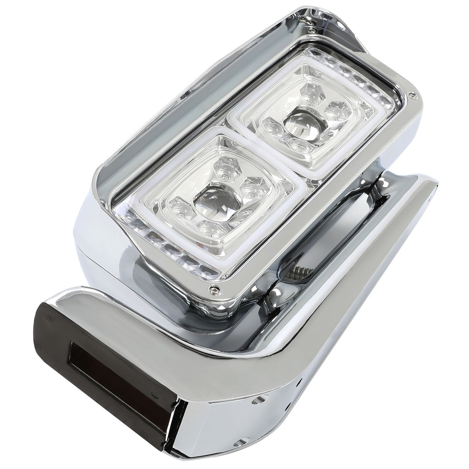 For Peterbilt 1981-2023 359 379 389 LED DRL Projector Headlights ...