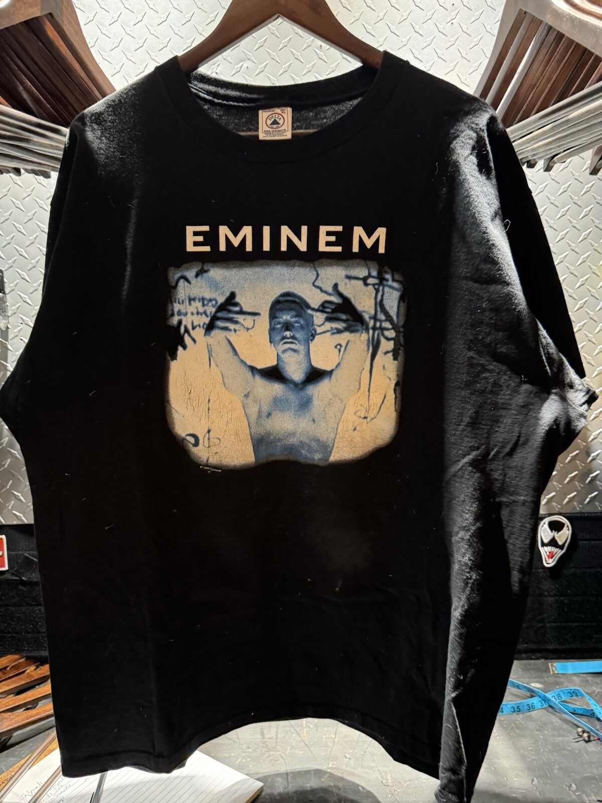Vintage 1999 Eminem Middle Finger T-Shirt Sz XL Rap T… - Gem