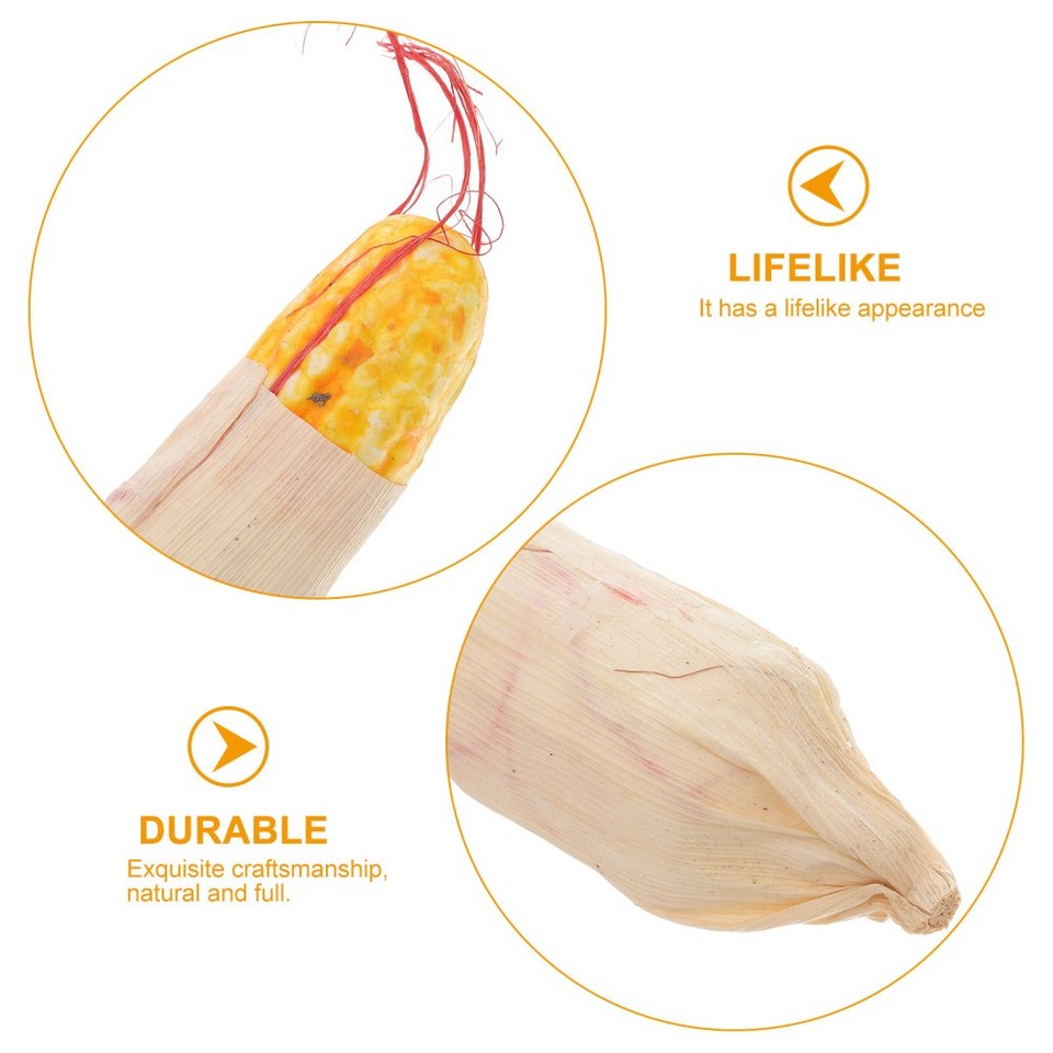 Artificial Corn on The Cob Ornament Decorative Vegetables Simulation ...