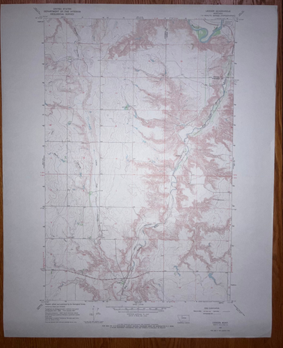 Ledger Montana Pondera Co. USGS Topographical Geological Survey ...