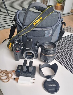Nikon D3300 Camera kit + Lenses 18-200mm + 3 batteries electronic ...