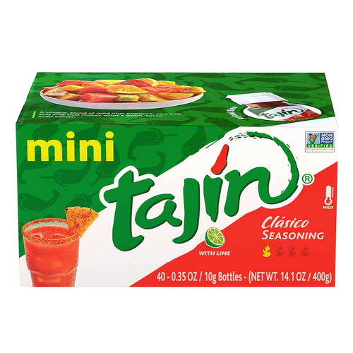 Tajín Clásico Chile Lime Seasoning Mini Display 0.35 oz, 40 Mini ...