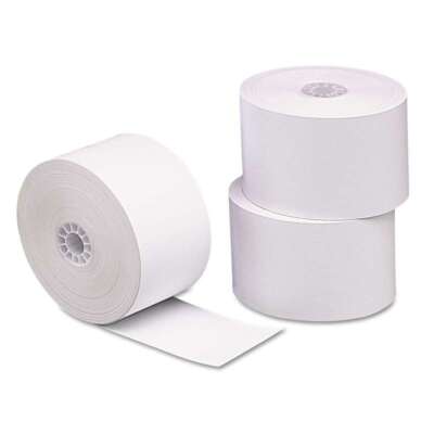 Single Ply Thermal Cash Register/POS Rolls, 3 1/8" x 230 ft., Canary ...