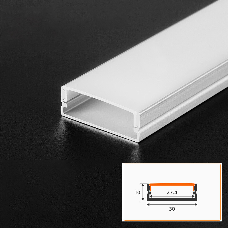 10Pcs 3.3ft Each LED Aluminum Profile Channel Holder with Cover for LED ...