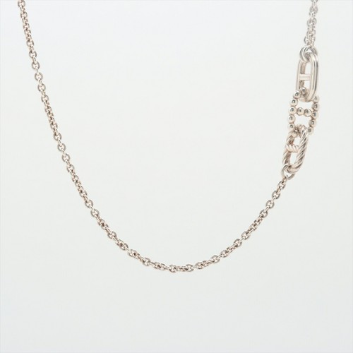 ri27 Used Hermes Chaine D'Ancre Parade Pm Necklace 925 35.9G Silver | eBay