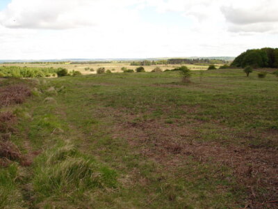 Photo 6x4 Risby Warren Santon/SE9212 View from the main track at the ...