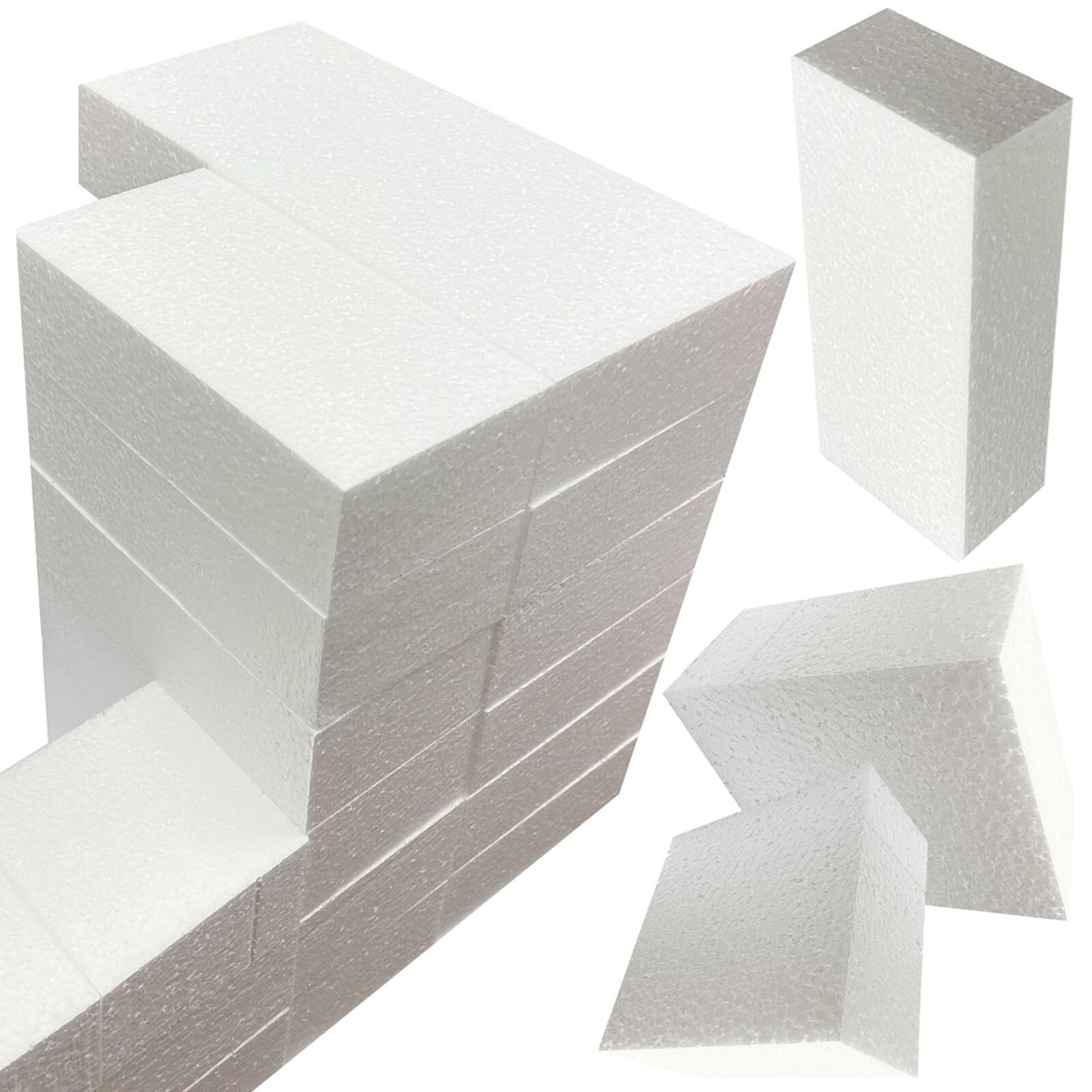 White Polystyrene Foam Blocks Brick or Rectangles for Sculpture ...