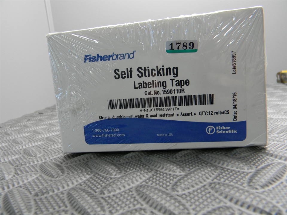 Fisherbrand 15-901-10R Colored Labeling Tape, Rainbow Pack New in ...