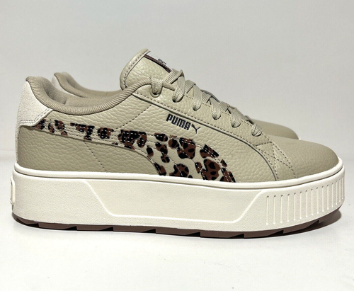 Puma Karmen Leopard Womens Size 9 Platform Beige Fashion Animal Print ...
