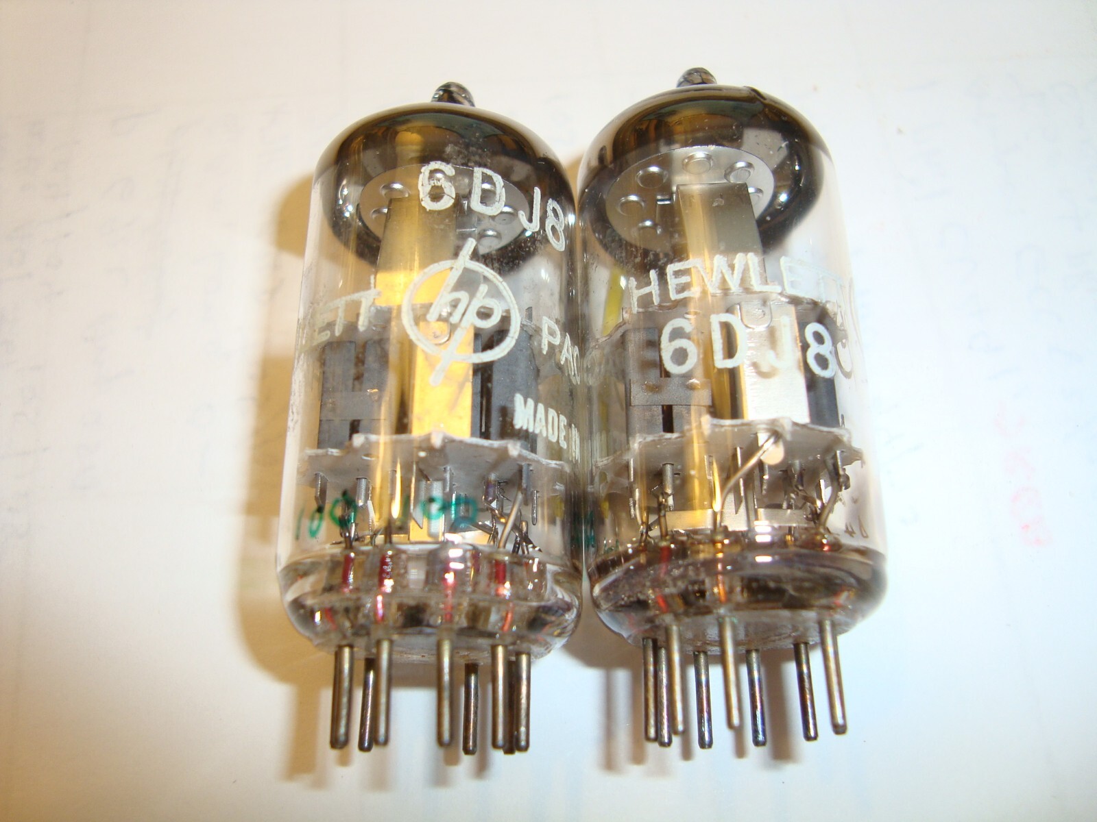 Pair of Philips 6DJ8 Tubes, Made For Hewlett-Packard | eBay