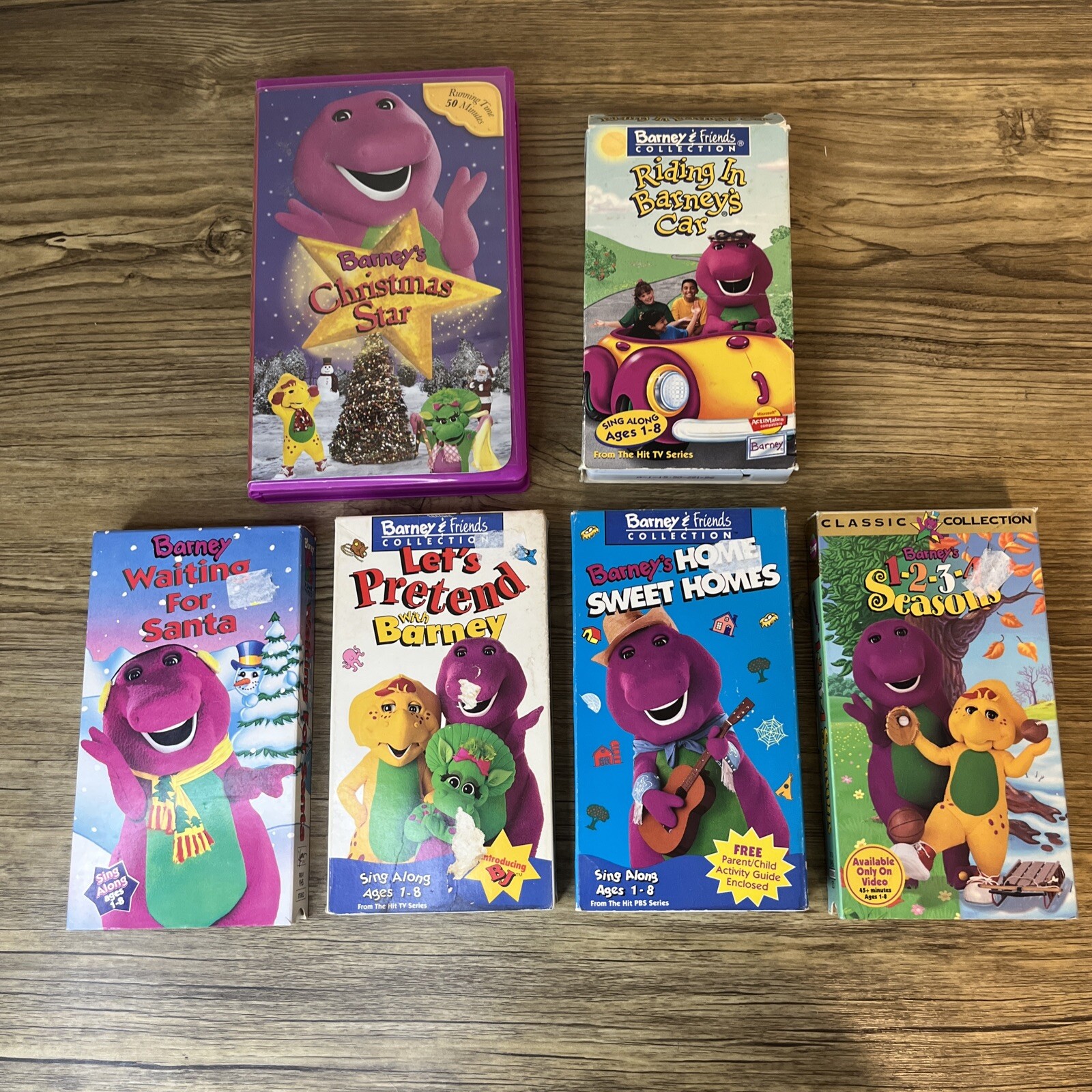 VTG Barney VHS Lot 6 Total - Riding In Barney’s Car & Others ...