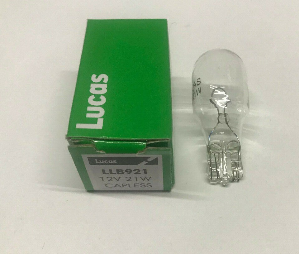 Lucas Bulb 21w Capless Brake / Reverse 921 12V | eBay UK