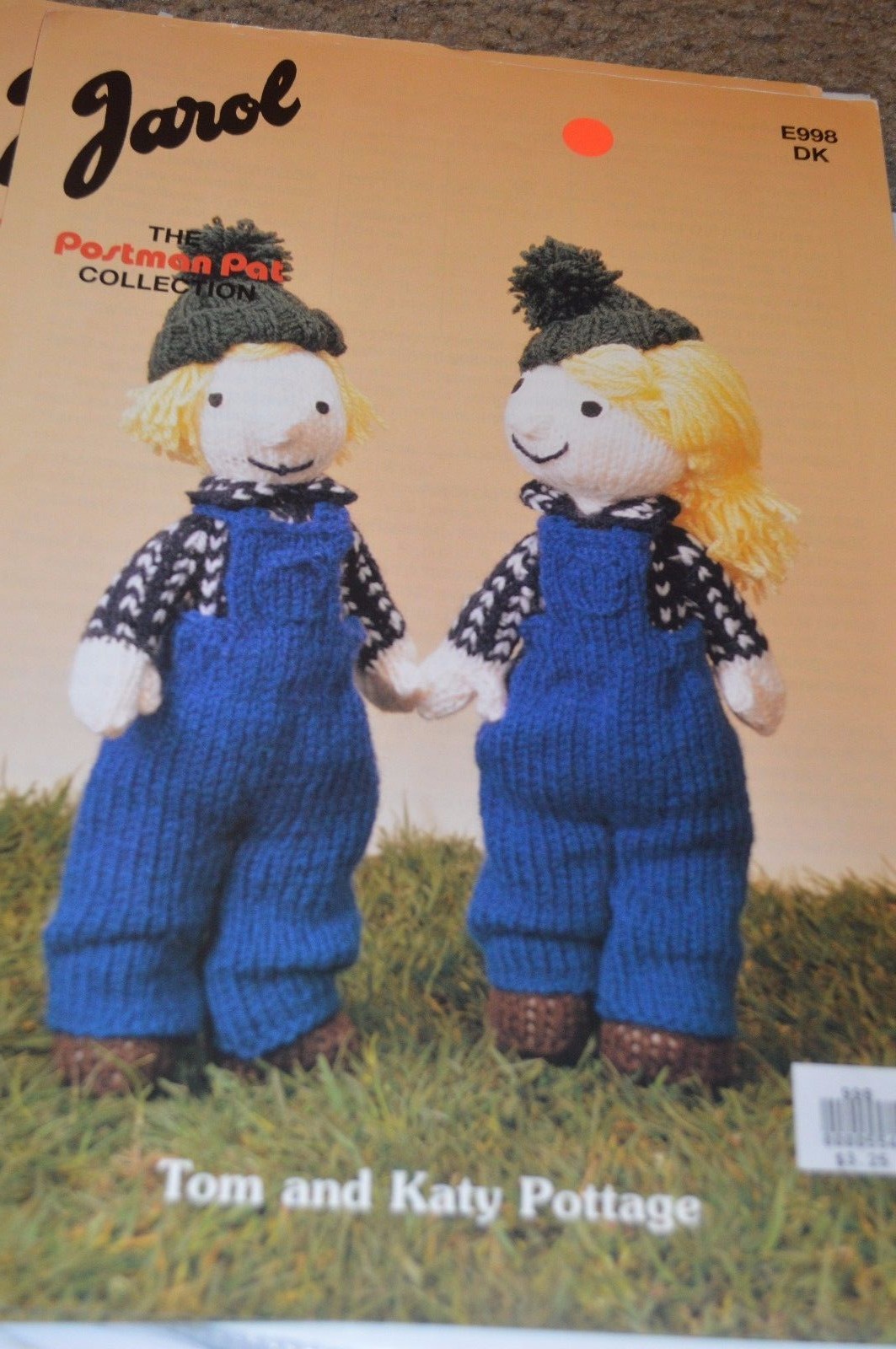 Jarol Knitting Pattern E998 Postman Collection Tom & Katy Pottage Dolls ...