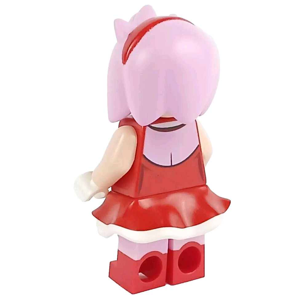 LEGO Sonic The Hedgehog AMY ROSE Minifigure in Red Dress | eBay