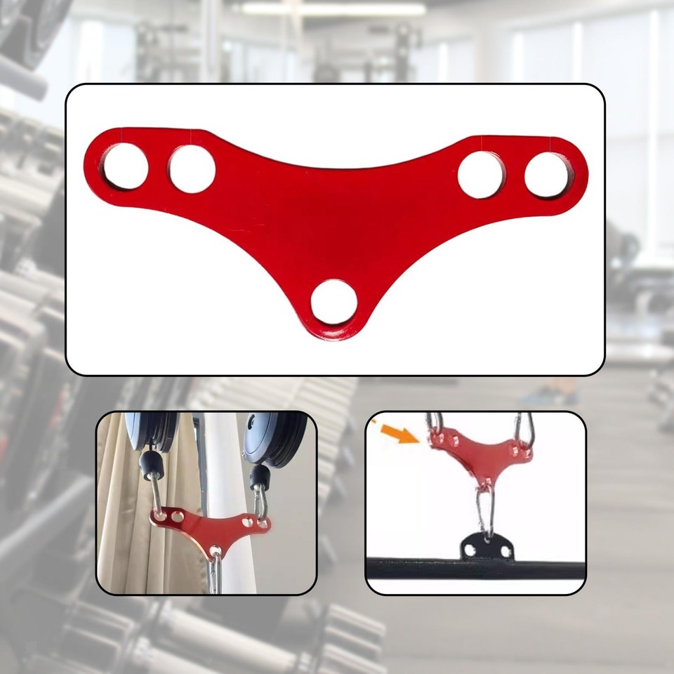 Versatile Steel Pull Up Bar Joint Double to Single Adapter Plate Gym ...