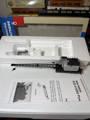 WALTHERS PLATINUM LINE HO SCALE POWERED MOW #X-2 CRANE # 932-41954 LN ...