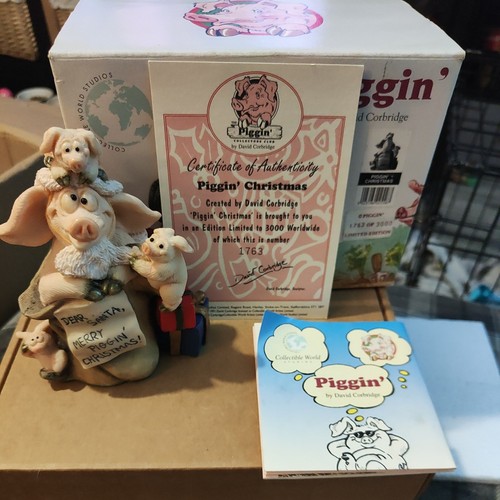 Piggin Christmas 1997 by David Corbridge, Ltd Ed 1763/3000 Boxed ...