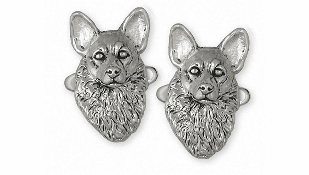 Corgi Cufflinks Jewelry Sterling Silver Handmade Dog Cufflinks CG9-CL ...