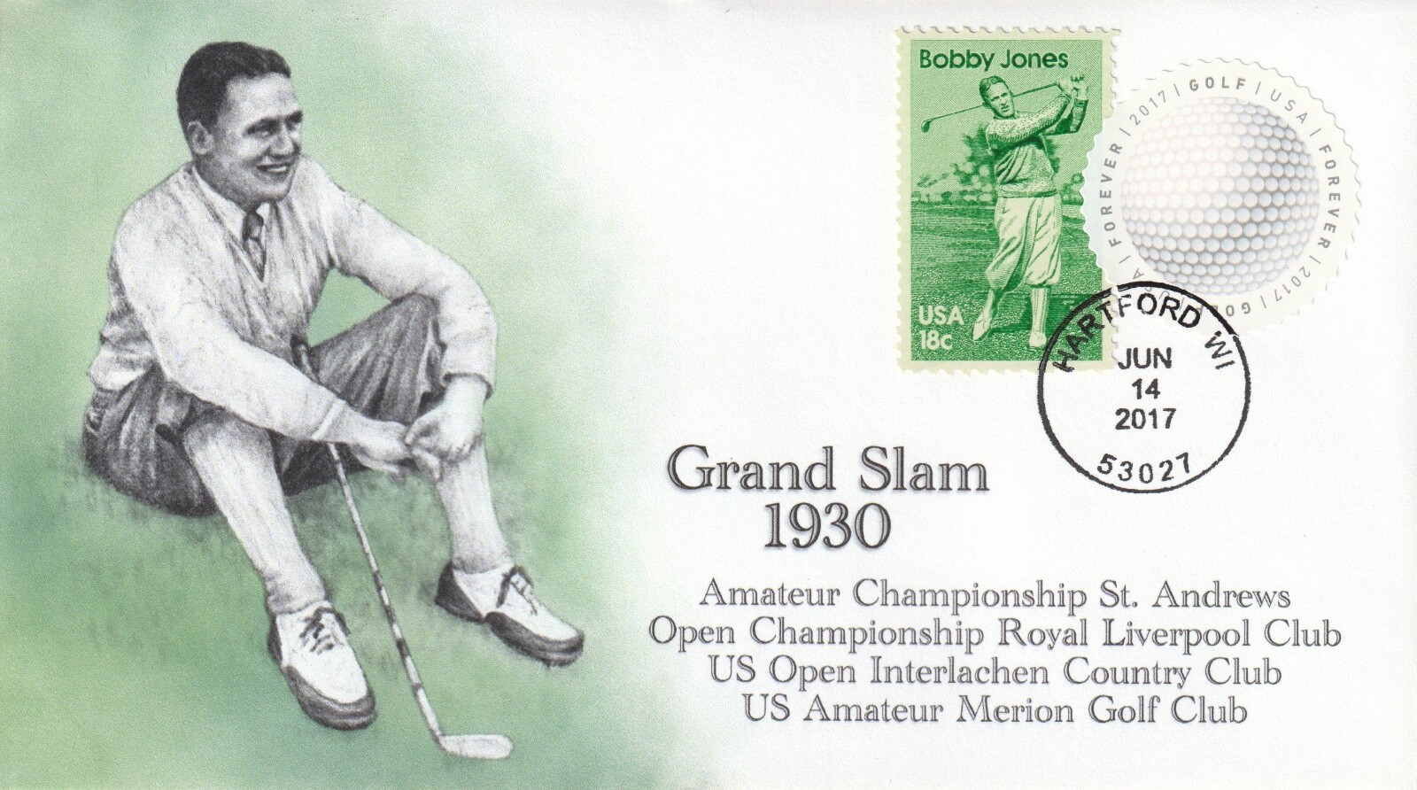 2017 Have a Ball - Golf - "Bobby Jones - Grand Slam 1930" - Hi-Density ...