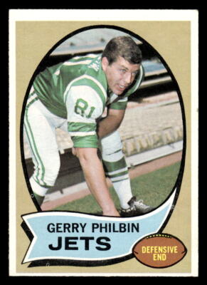 1970 Topps Gerry Philbin #226 New York Jets FOOTBALL | eBay