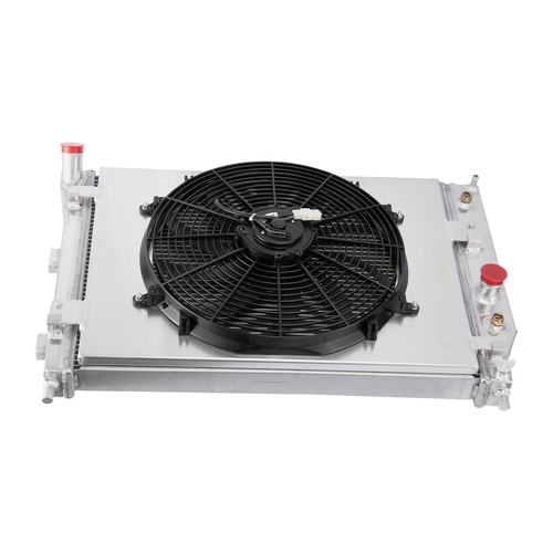 3 Row Aluminum Radiator+Shroud Fan For 2005-2013 Chevy Corvette C6 V8 6 ...