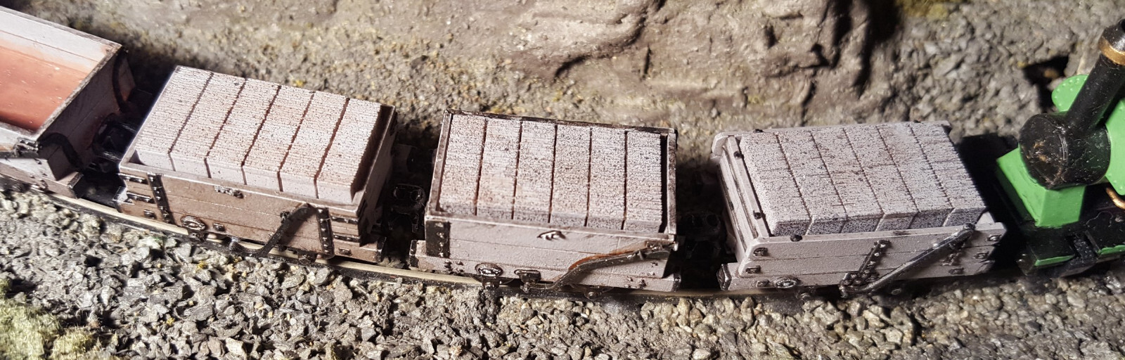 OO9/009 Corris Railway Wooden Slate Open Wagons x 3 Narrow Gauge HOe | eBay