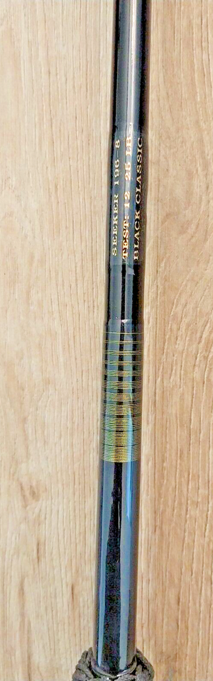NEW CUSTOM WRAPPED -8 FT -SEEKER 196-8 CONVENTIONAL SALWATER ROD, CORK ...