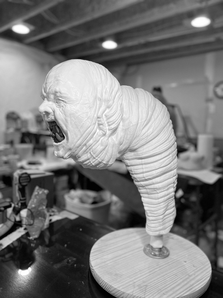 *1:1 NORRIS WORM HEAD THING JOHN CARPENTERS THE THING RESIN PROP ROB ...