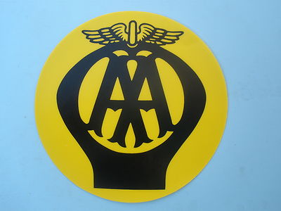AA WINDSCREEN STICKER MINI FORD JAGUAR MG MORRIS TRIUMPH BMC ROVER VW ...