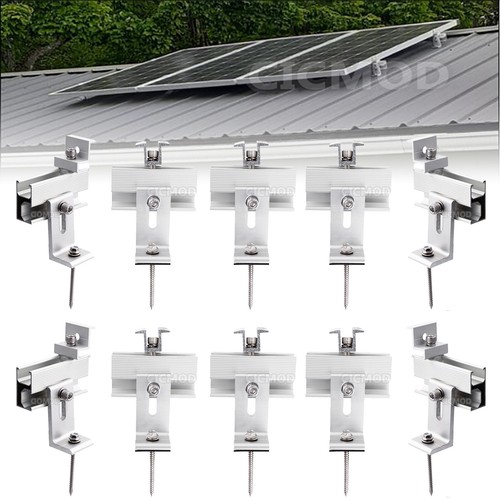 Universal Solar Panel Roof Mount Brackets Kit for 1-4 Pcs Solar Panels ...