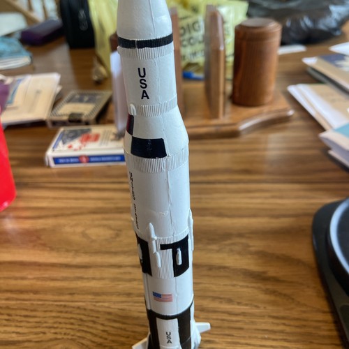US SHIP! 1/200 3D Print Saturn-5 Model Rocket Painted Model Set Toy ...