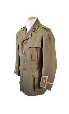 WW1 British Army 2nd Lieutenant Cuff Rank Uniform Jacket Royal Field ...