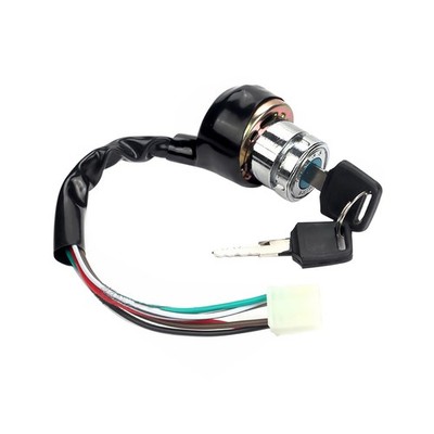 Universal Motorcycle 6 Wire Ignition Starter Off/On/On Switch Lock With ...