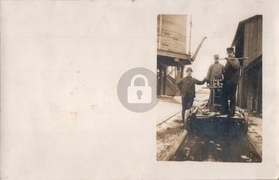 Railroad Velocipede Handcar Workers c1905 RPPC Photo Postcard COPY | eBay