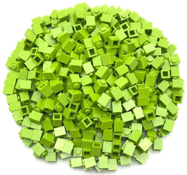 Lego 500 New Lime Bricks 1 x 1 Dot Building Blocks Pieces Parts | eBay