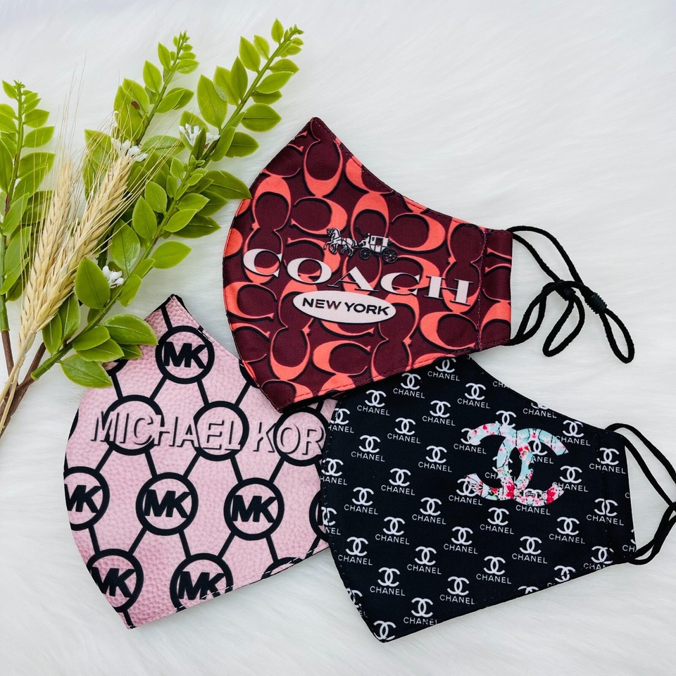 [3 PACK] Face Masks FASHION Polyester/Cotton Triple-Layer Washable - US ...