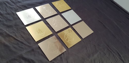 RAC placemats racv metal silver bronze gold racq nrma automobilia x9 ...