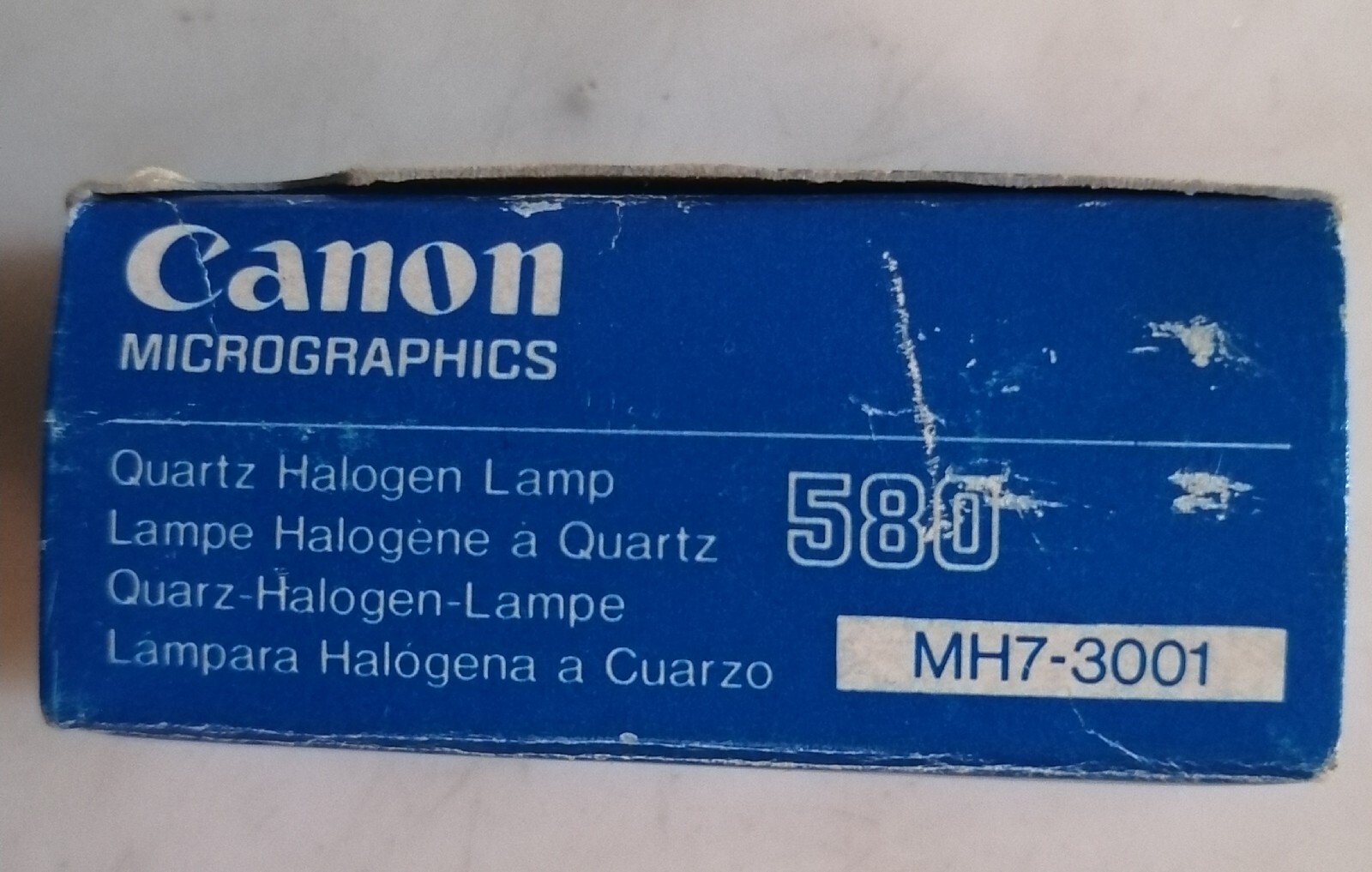 NEW OLD STOCK~CANON 580 MH7-3001 24V 150W Micrograpgic Quartz Halogen ...