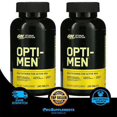 2 x OPTIMUM NUTRITION Opti-Men Multivitamin 240 Tablets (480 Tablets ...