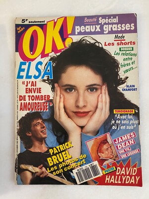 OK magazine AGE TENDRE N°772 novembre 1990 ELSA, PATRICK BRUEL, DAVID ...
