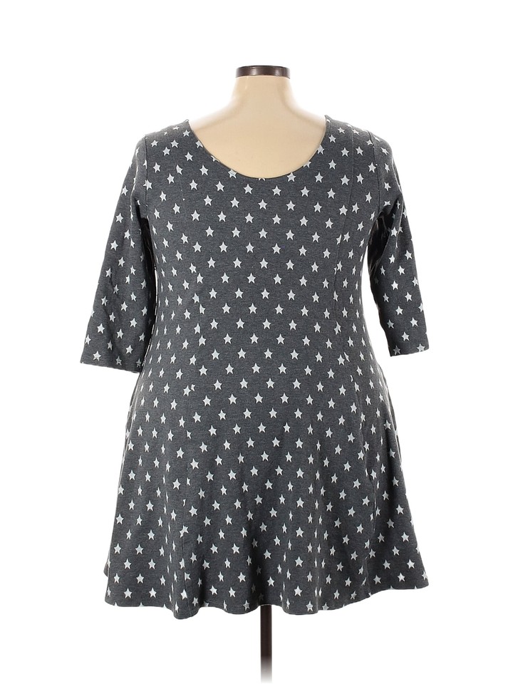 ModCloth Women Gray Casual Dress 3X Plus | eBay