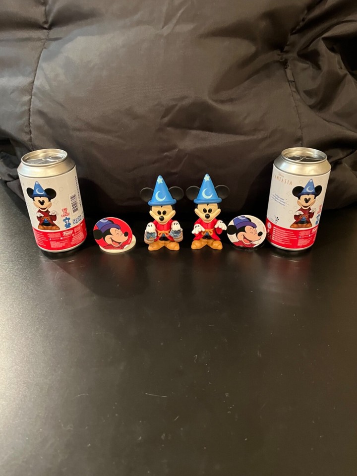 Sorcerer's Apprentice Mickey Funko Sodas Both CHASE with Buckets 🔥and ...