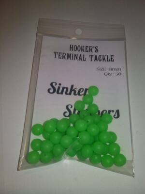 Luminous Rubber Fishing Shock Bead Sinker Stopper Soft 8mm Fishing ...