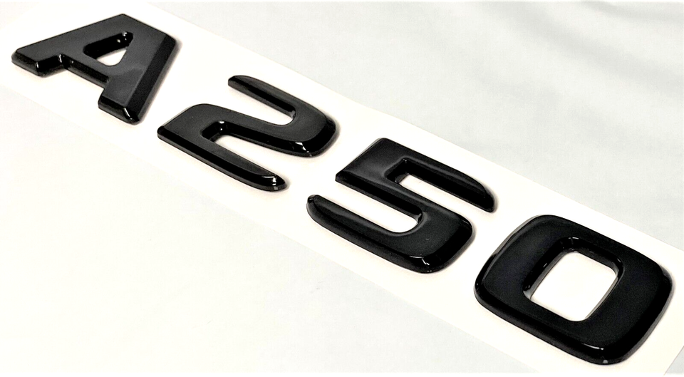 #2 BLACK A250 REPLACEMENT FOR MERCEDES REAR TRUNK EMBLEM BADGE ...