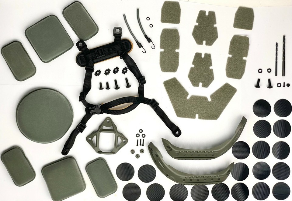 CVC to SOHAH Combat Helmet Conversion Kit Rails NVG Mount Everything ...