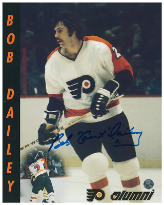 Bob "Count" Dailey Signed Philadelphia Flyers 8x10 Photo (A.P.E. COA ...