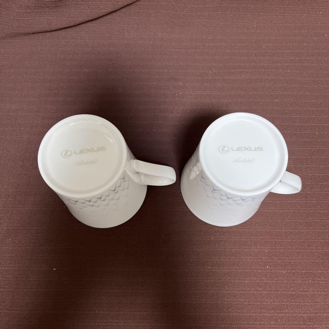 LEXUS x Noritake Mug Cup Earthenware Ceramics Pair Mug White Small ...